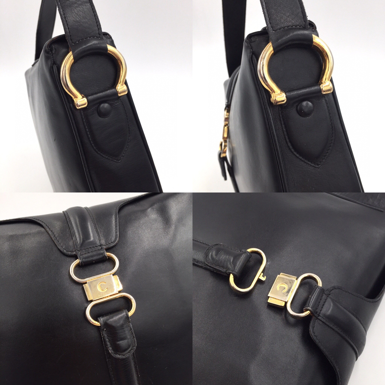 Authentic CELINE Vintage C Logo Shoulder Bag - Etsy