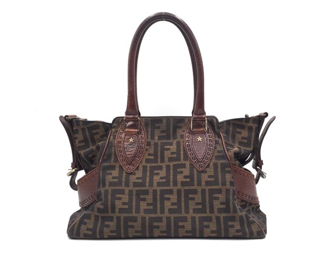 Authentic Fendi Du Jour Star Zucca Handbag - Etsy