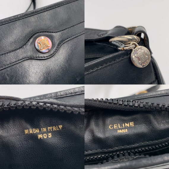 Authentic CELINE Vintage Triomphe Coin Logo Shoulder … - Gem