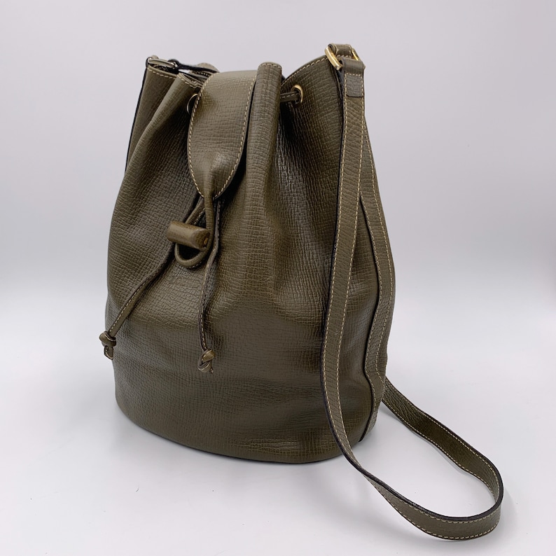 Authentic LOEWE Vintage Twist Logo Drawstring Bucket Bag | Etsy