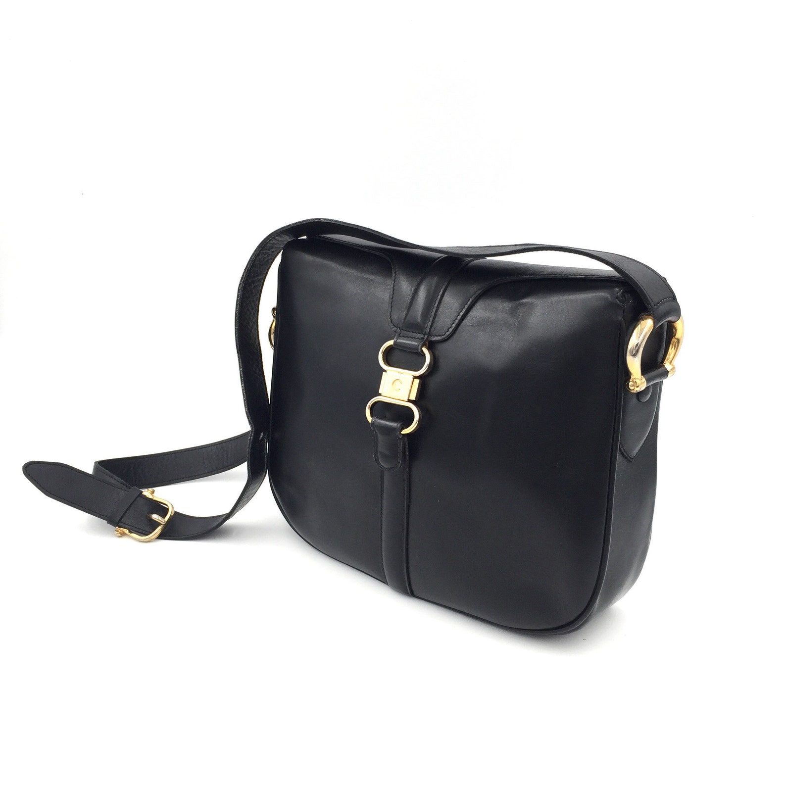 Authentic CELINE Vintage C Logo Shoulder Bag - Etsy