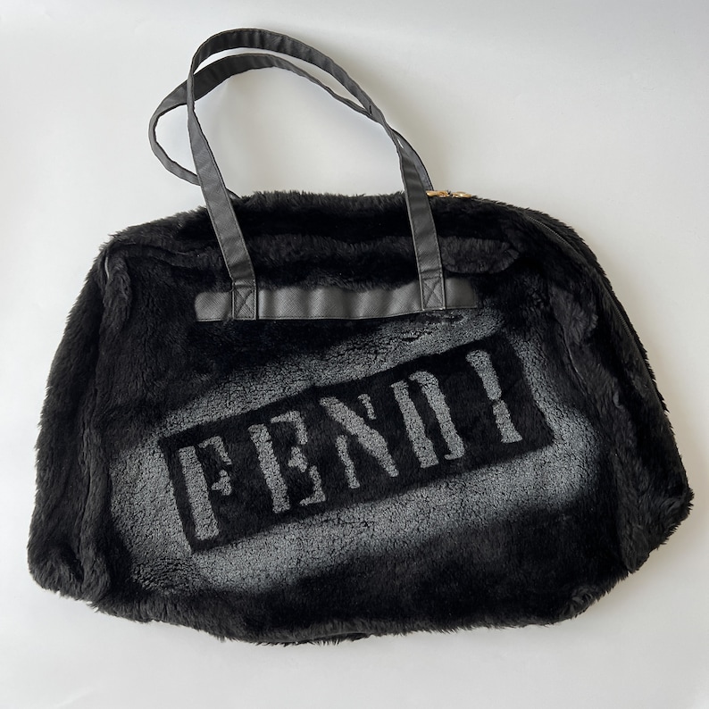 FENDI Authentic Vintage Faux Fur Steamer Bag - Etsy