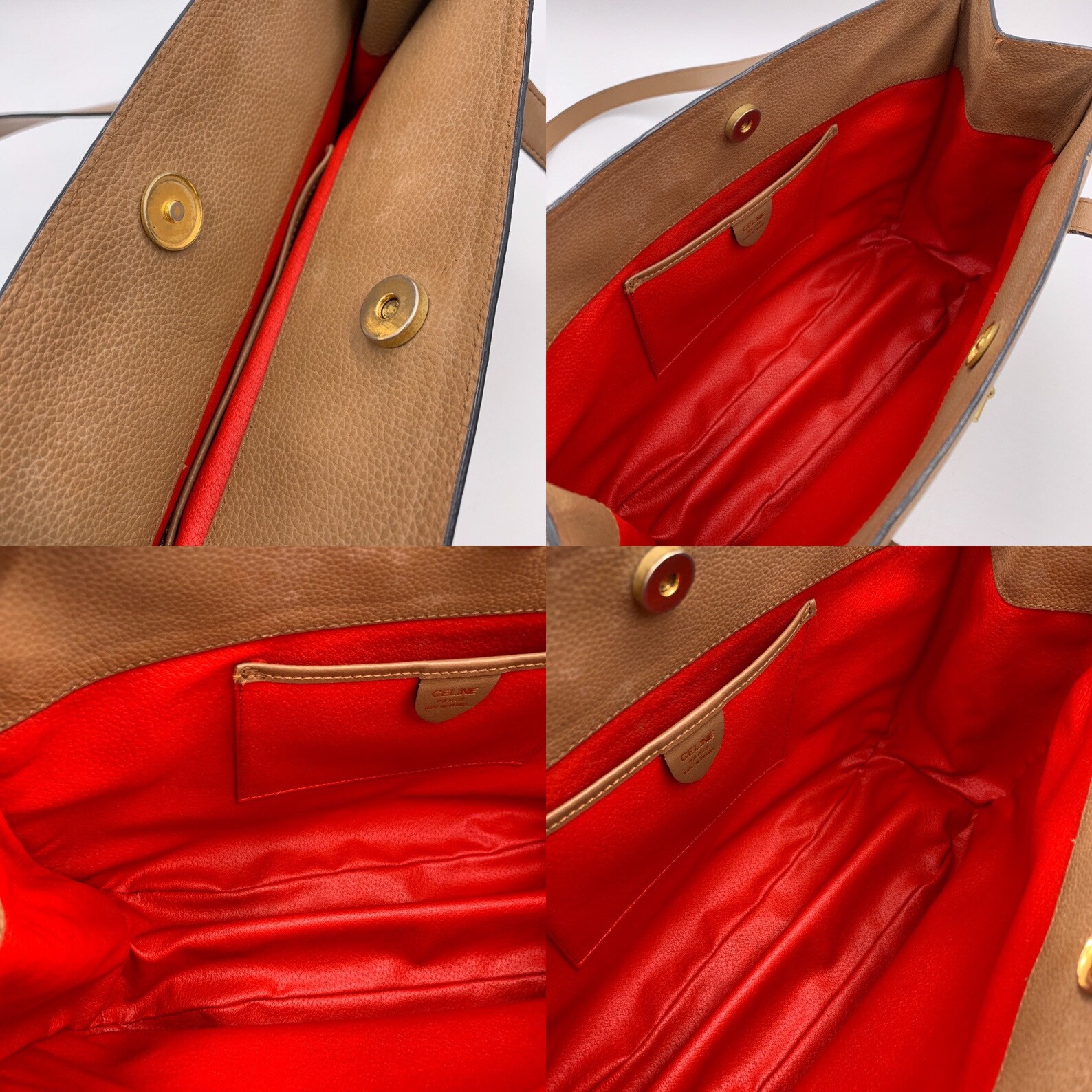 Authentic CELINE Vintage Circle Gold Plated Logo Tote Bag | Etsy