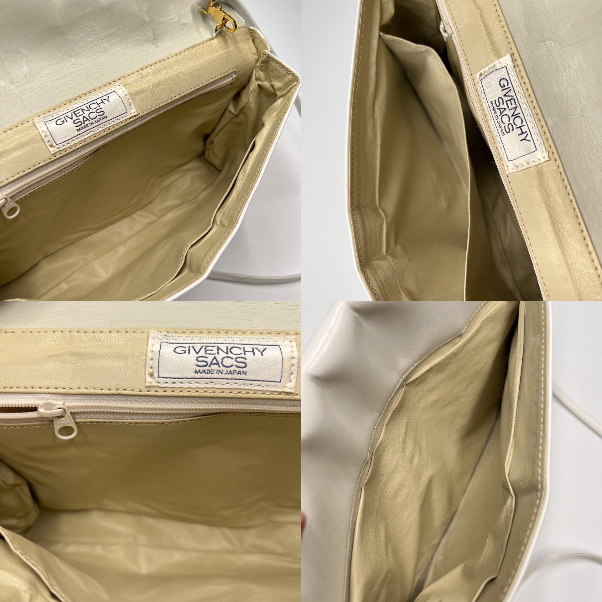 GIVENCHY Authentic Vintage White Leather Crossbody Bag - Etsy