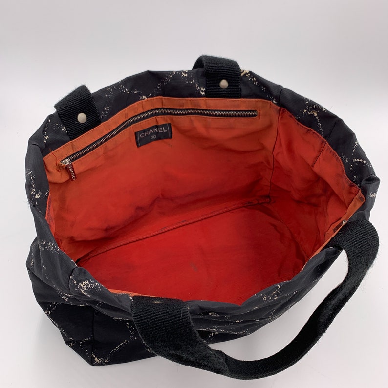 Authentic CHANEL 1997-1999 Quilted Print Pattern Tote Bag - Etsy