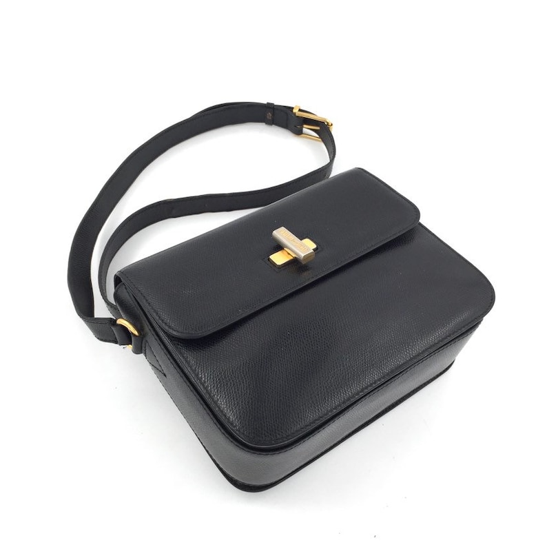 Authentic CELINE Vintage Twist Logo Crossbody Bag - Etsy