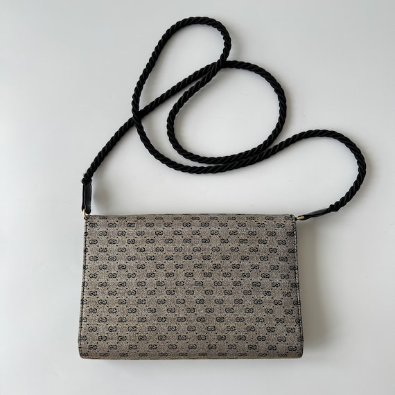 GUCCI Authentic Vintage Monogram Gold Jacquard Crossb… - Gem