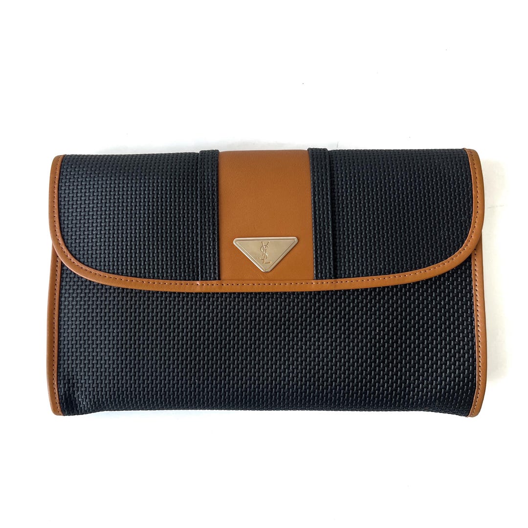 Yves Saint Laurent Authentic Vintage YSL Triangle Logo Crossbody Bag - Etsy