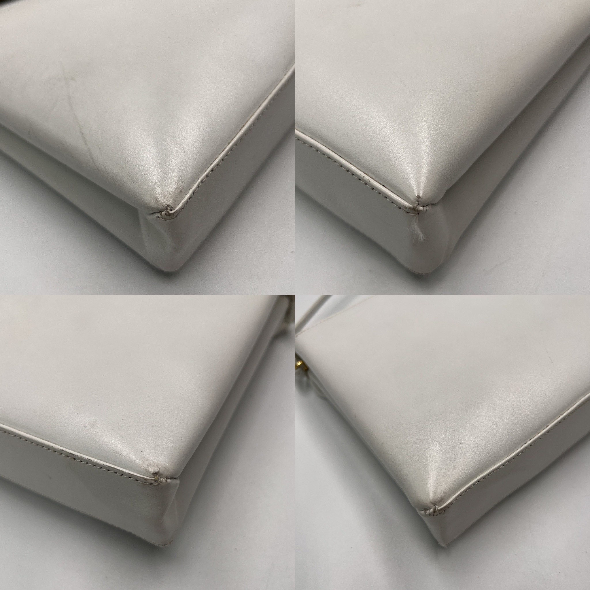 GIVENCHY Authentic Vintage White Leather Crossbody Bag - Etsy