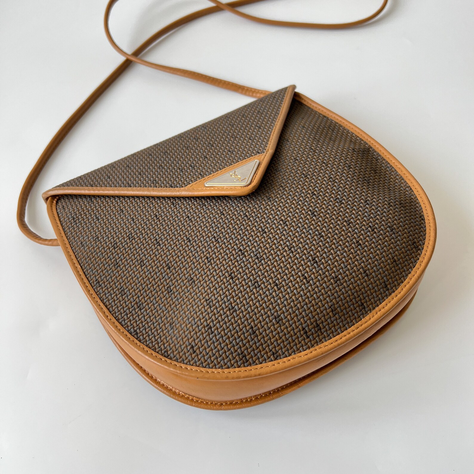 Yves Saint Laurent Authentic Vintage YSL Triangle Logo - Etsy