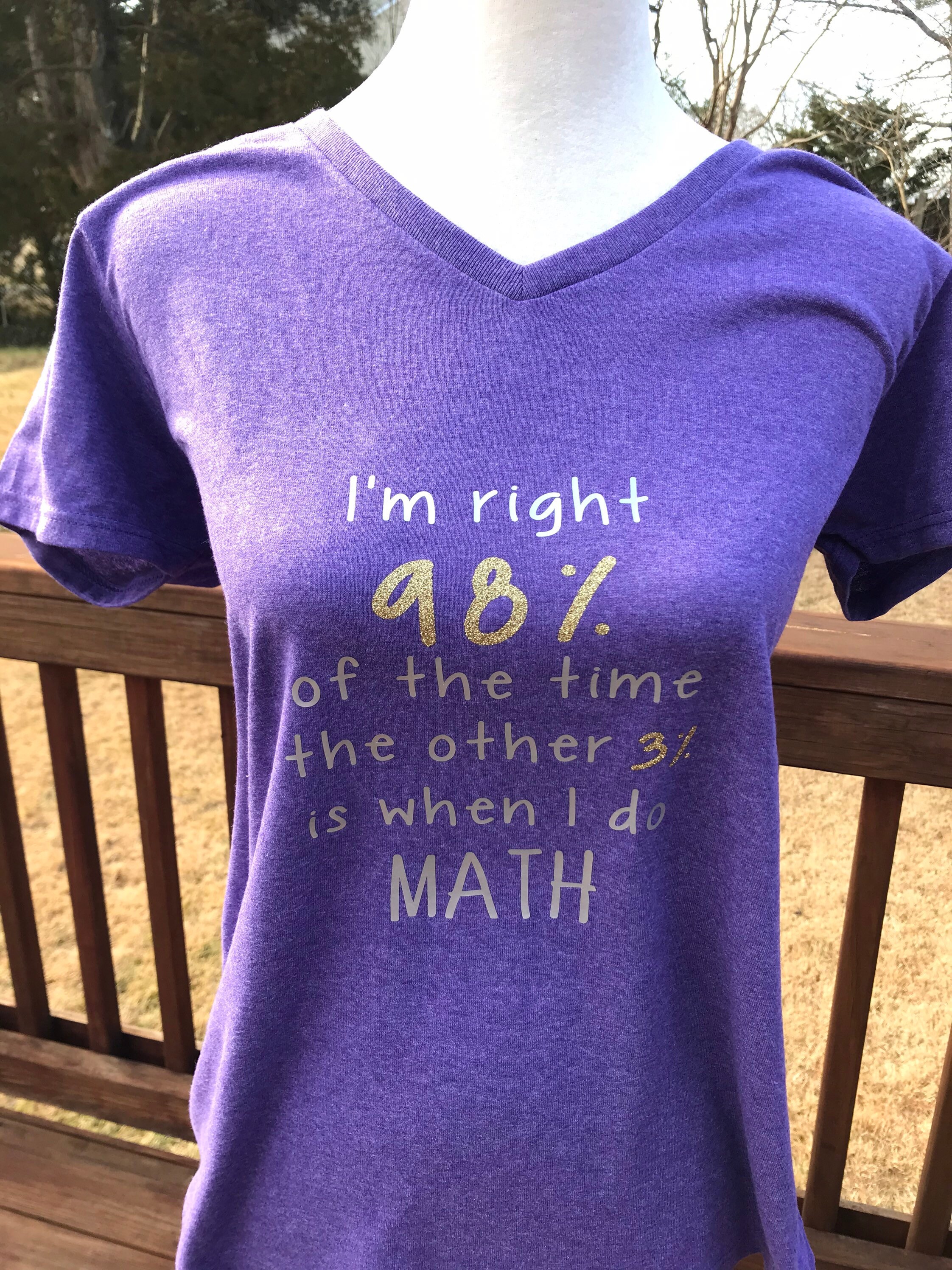Funny Math T Shirt Math Saying Bad at Math Womens T Shirt - Etsy