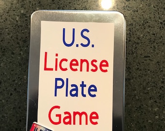 License Plate I Spy Game - Etsy