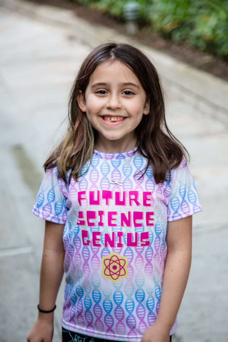 Future Science Genius Girls Kids T-shirt STEM Fashion - Etsy