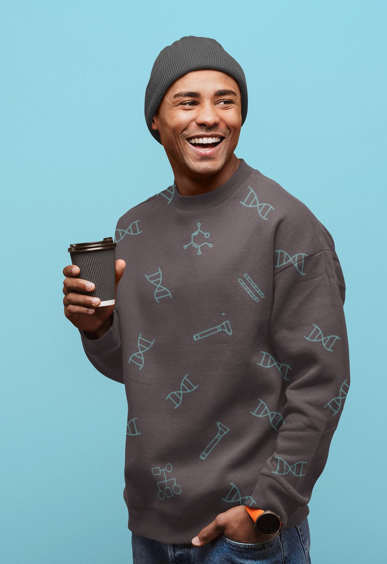 Just Your Casual DNA Genetic Symbol Print Unisex Sweatshirt - Etsy