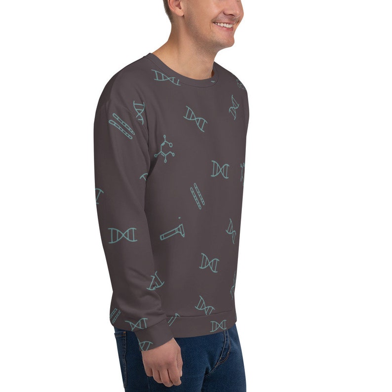 Just Your Casual DNA Genetic Symbol Print Unisex Sweatshirt - Etsy