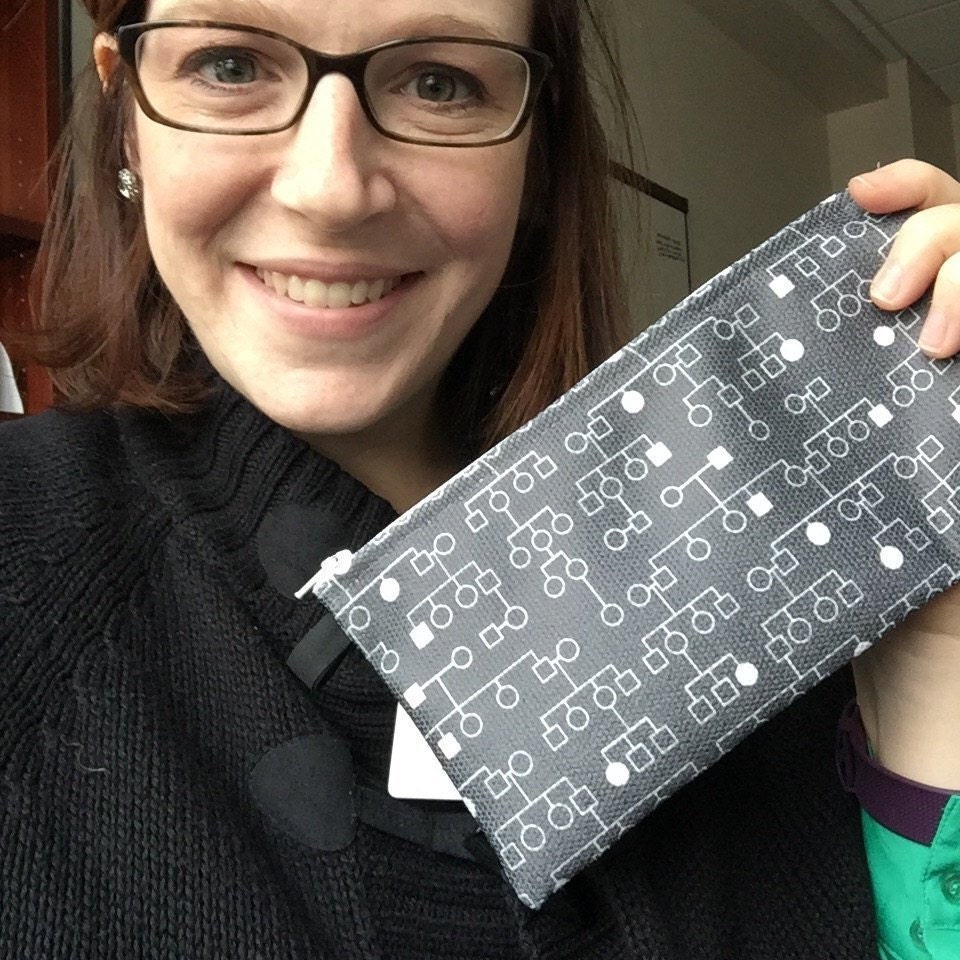 Family Tree Pencil Pouch / 9” X 4” / Gift for Students and Science ...