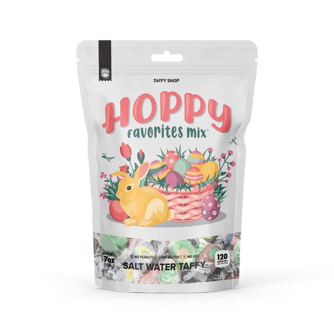 Taffy Shop Hoppy Favorites Easter Mix Salt Water Taffy Candy - Soft ...