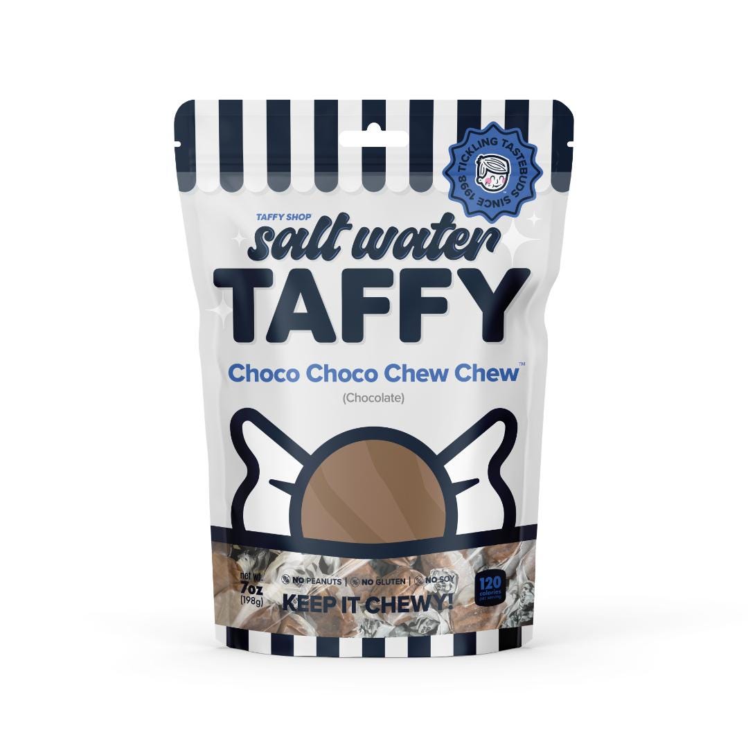 Taffy Shop Choco Choco Chew Chew™ (chocolate) Salt Water Taffy Candy ...