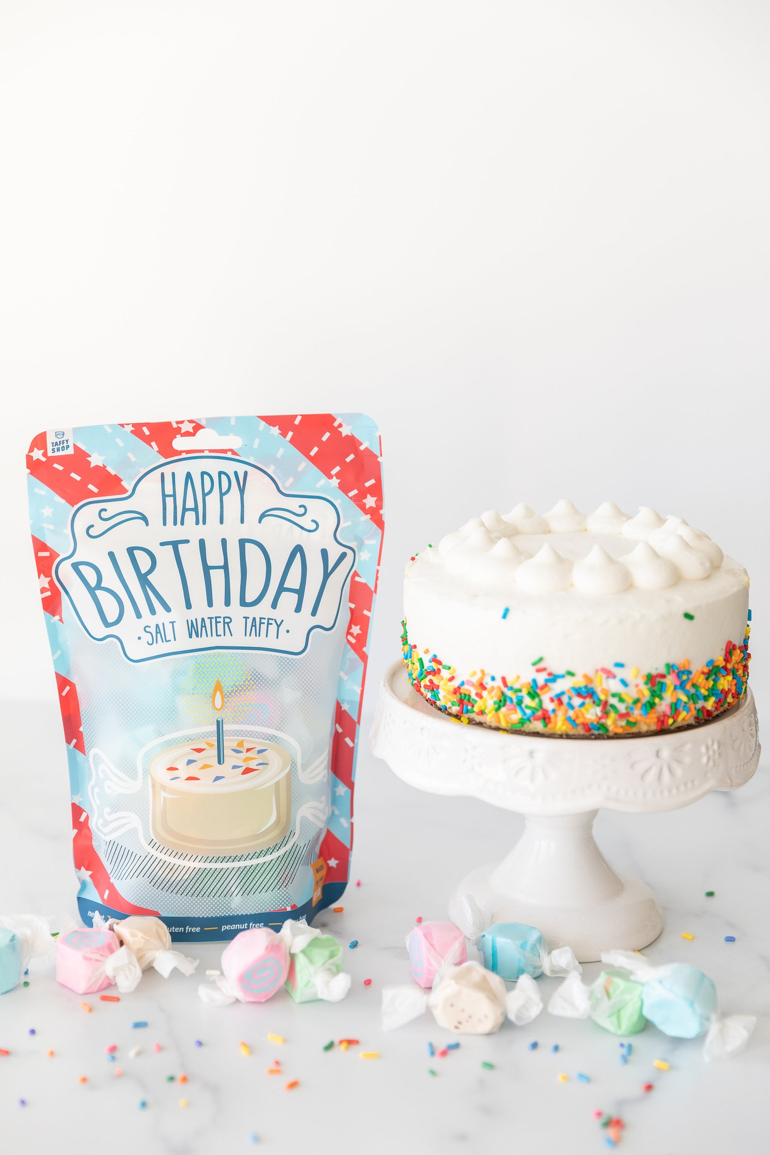 Taffy Shop Happy Birthday Salt Water Taffy 7oz Bag Candy | Etsy