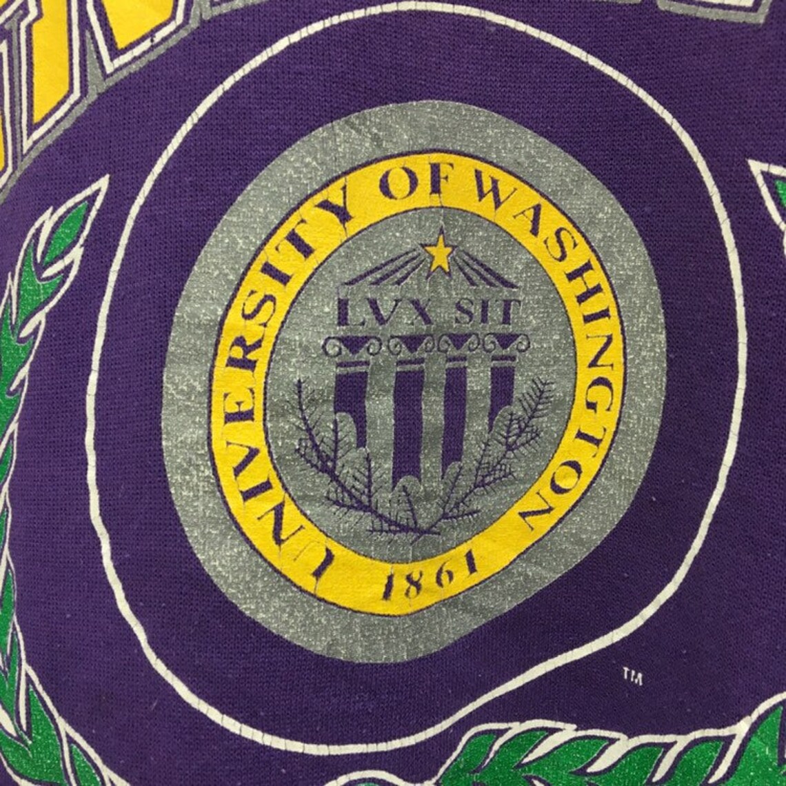 Vintage 90s WASHINGTON UNIVERSITY Crewneck Sweatshirt Big Logo - Etsy