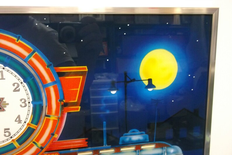 1990 Original Williams Diner Pinball Machine Backglass Artwork Framed ...