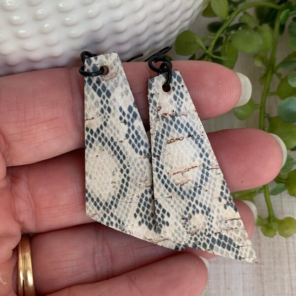 Snakeskin Earrings - Etsy