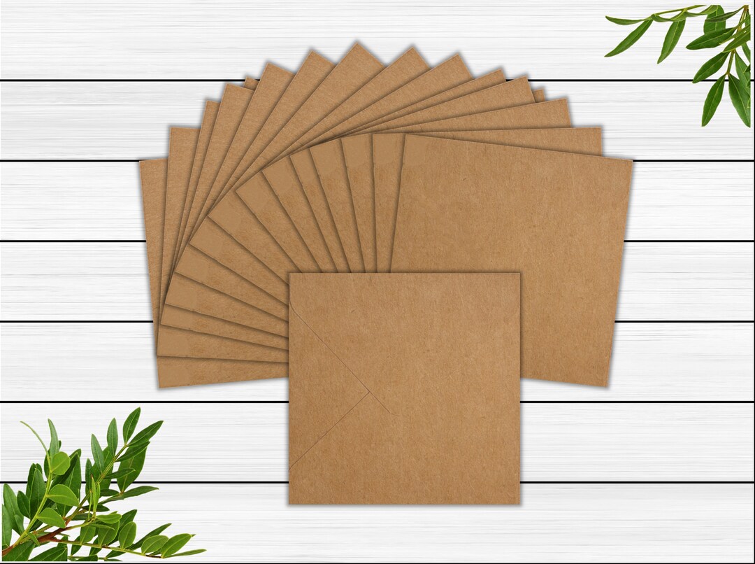 Mini Kraft Square Envelopes 3.75 X 3.75 Set of 25 or 50 - Etsy