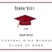Personalized Graduation Thank You Card: Set of 10 - Etsy