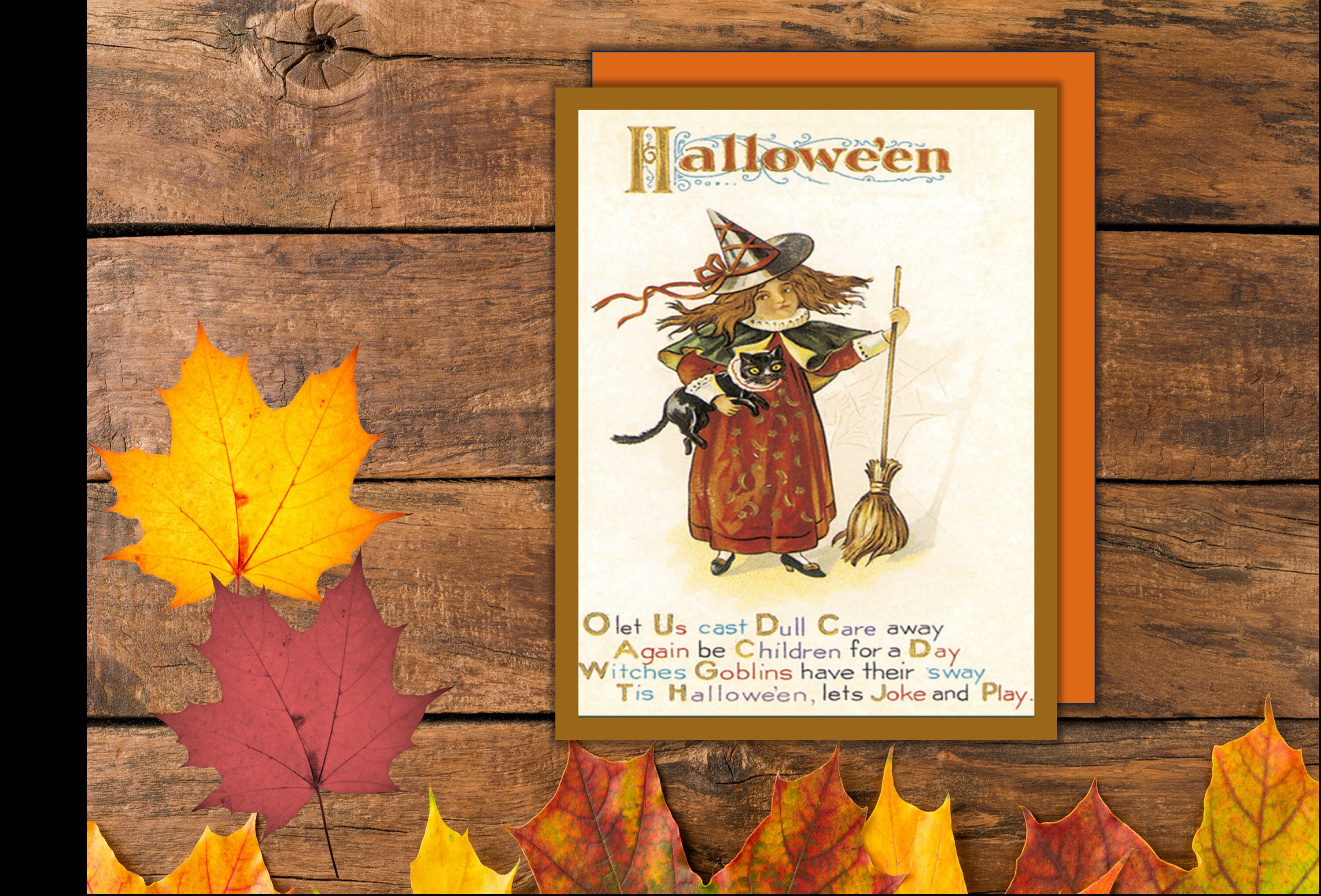 Vintage Halloween Cards: Set of 8 - Etsy
