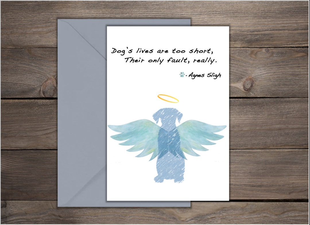 Sympathy Card: Loss of Dog - Etsy