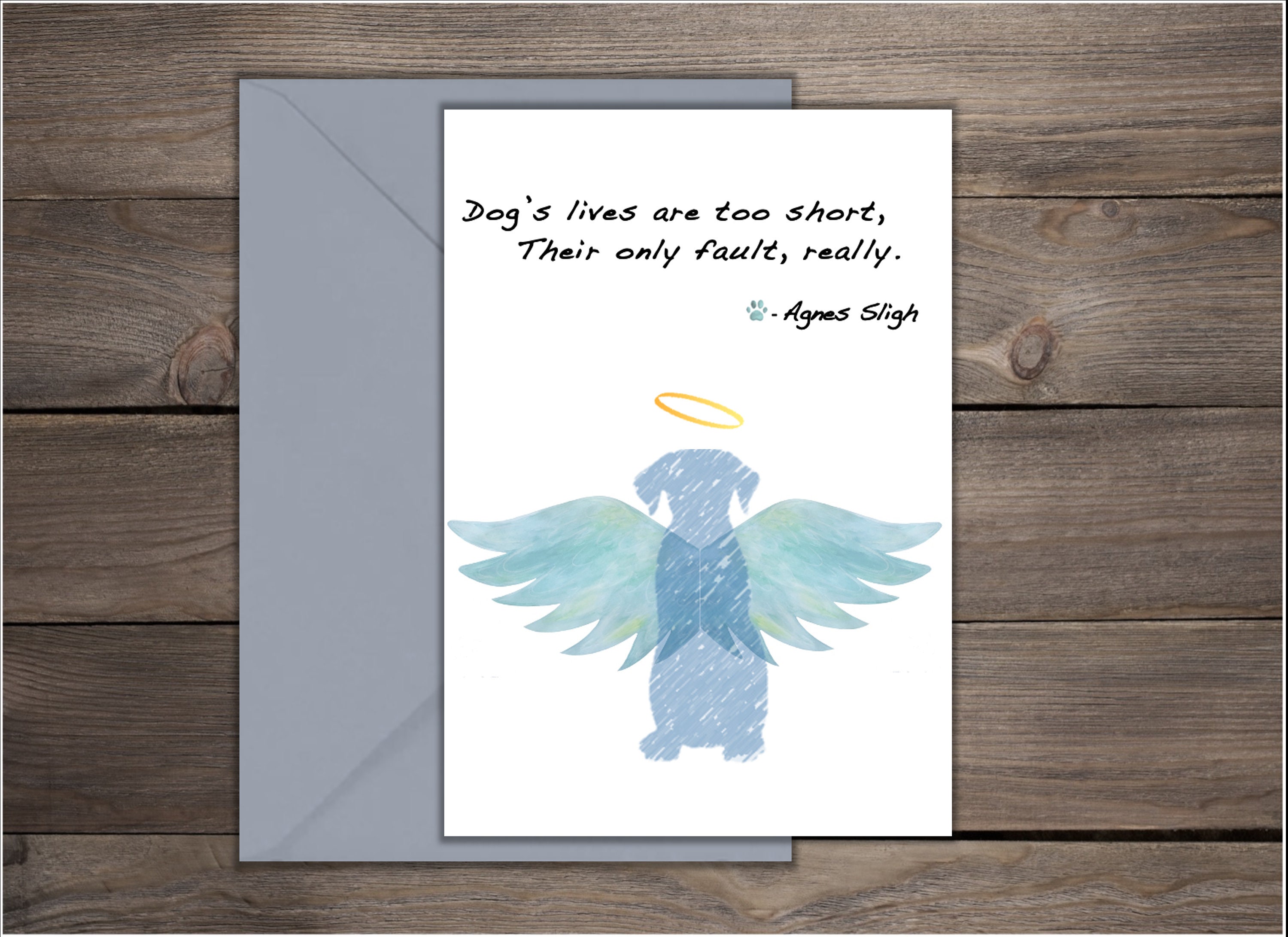 Sympathy Card: Loss of Dog - Etsy