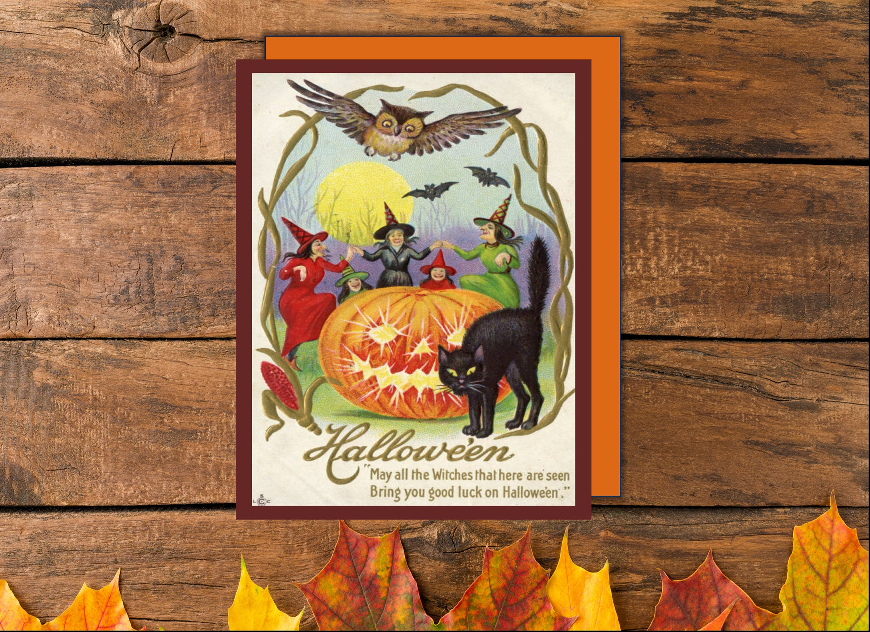 Vintage Halloween Cards: Set of 8 - Etsy