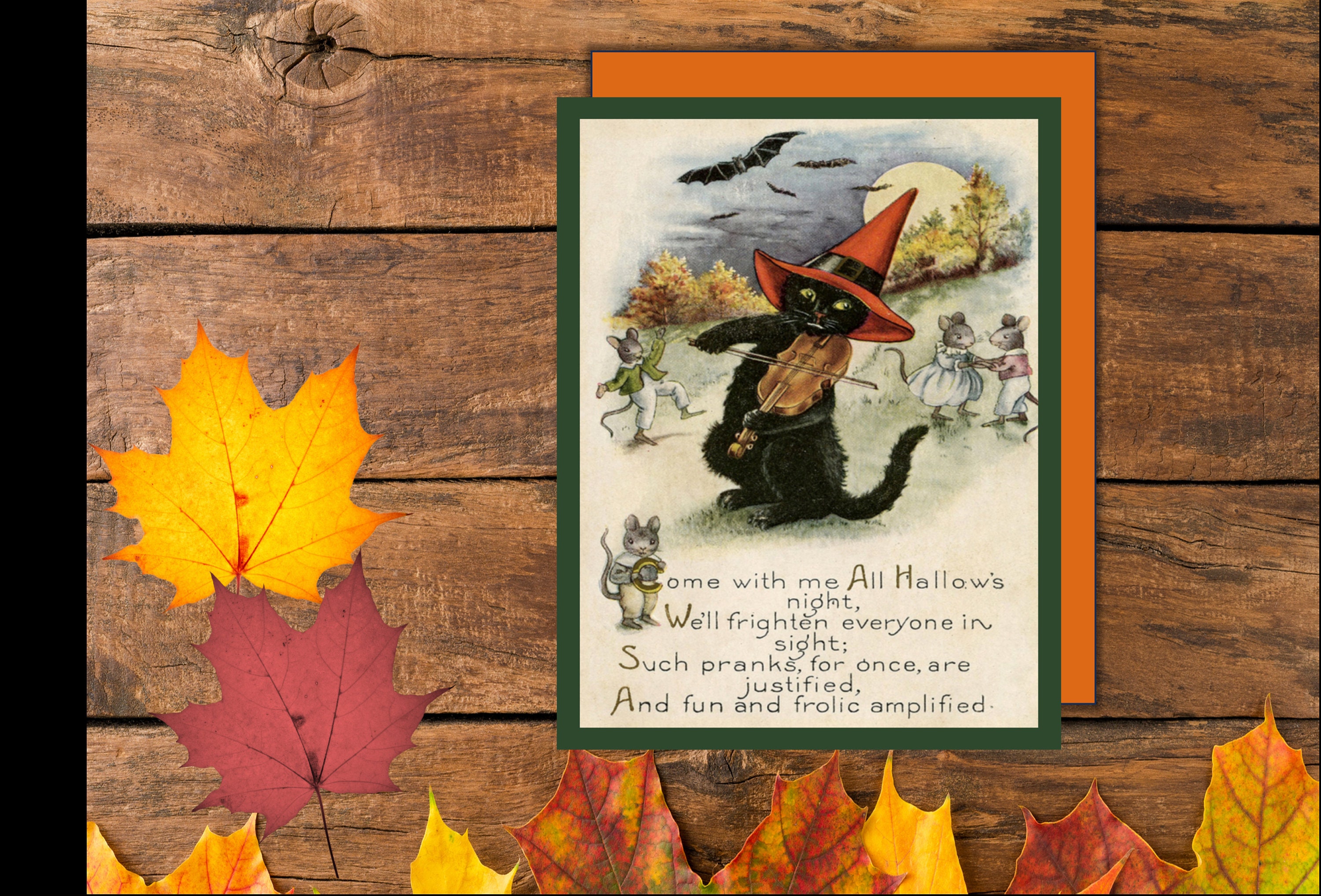 Vintage Halloween Cards: Set of 8 - Etsy