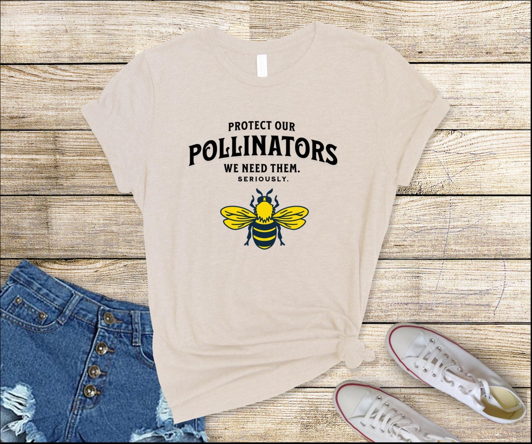 Protect Our Pollinators T-shirt - Nature Conservation Shirt - Earth Day ...
