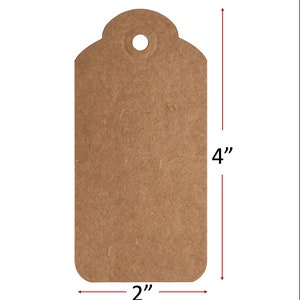 Kraft Paper Tags - Set of 50 - Etsy