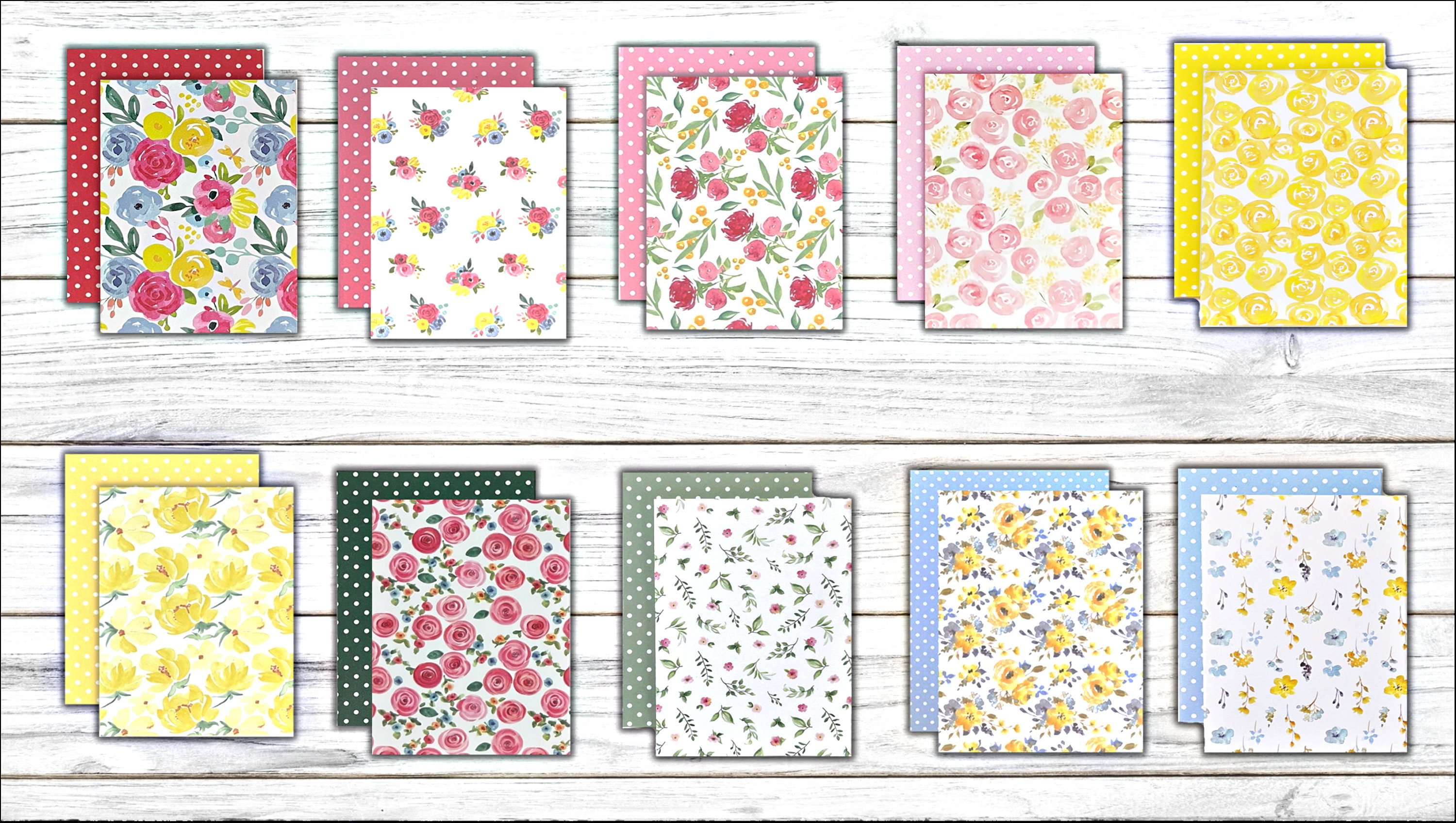 Floral Gift Card Holders Set of 20 - Etsy