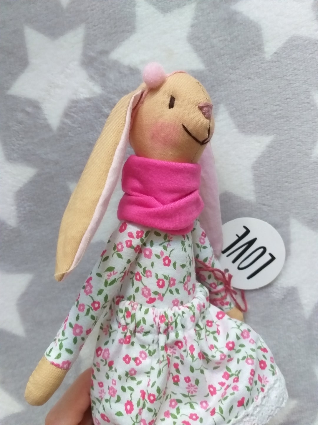 Liloudesign Handmade Rabbits Stuffed Animal Cuddly Toy Popular KIDS ...