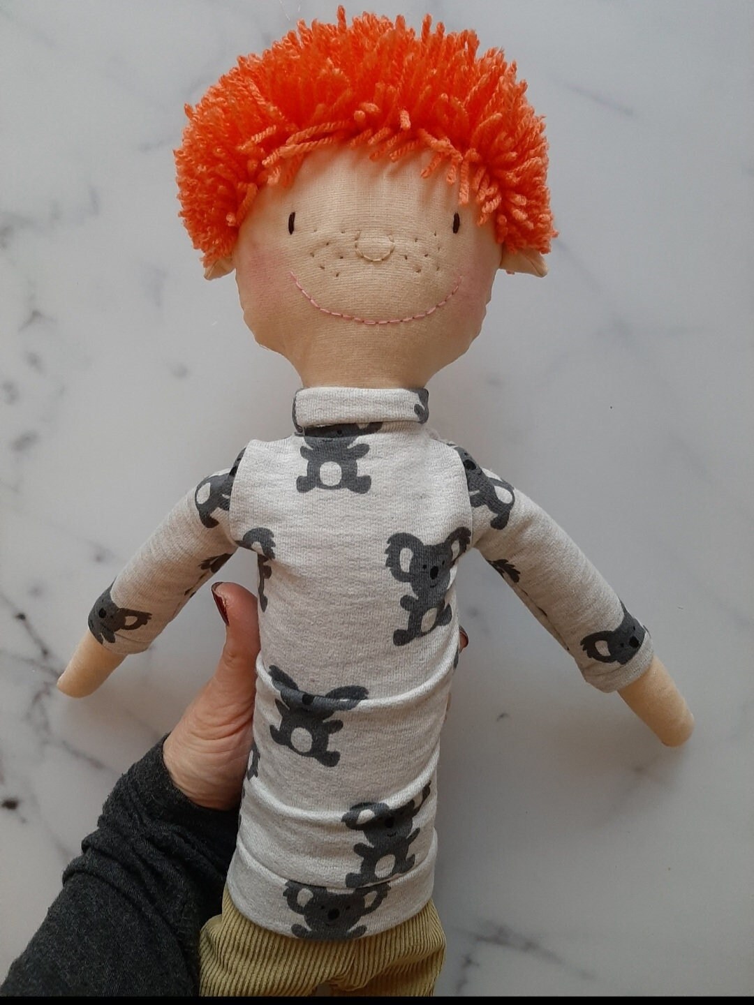 Handmade Doll, Boy Doll With Red Hair, Gift Doll, Child Design, Soft ...