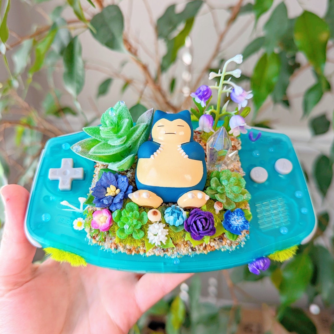 Snorlax Glow-in-the-dark Gameboy Advance Pokemon Terrarium Diorama ...