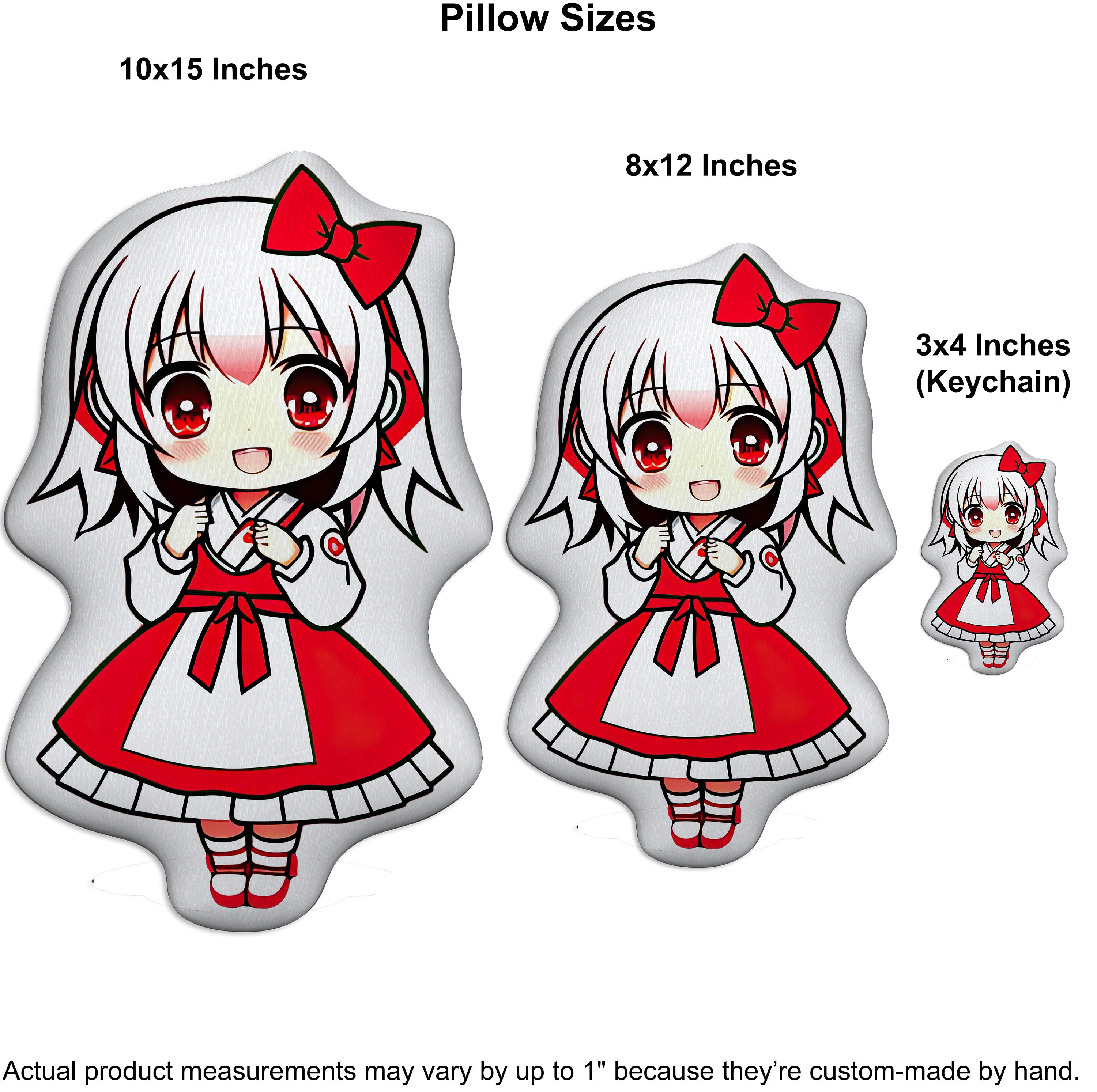 Anime Character Pillow Anime Girl Personalized Plushies Handmade and ...