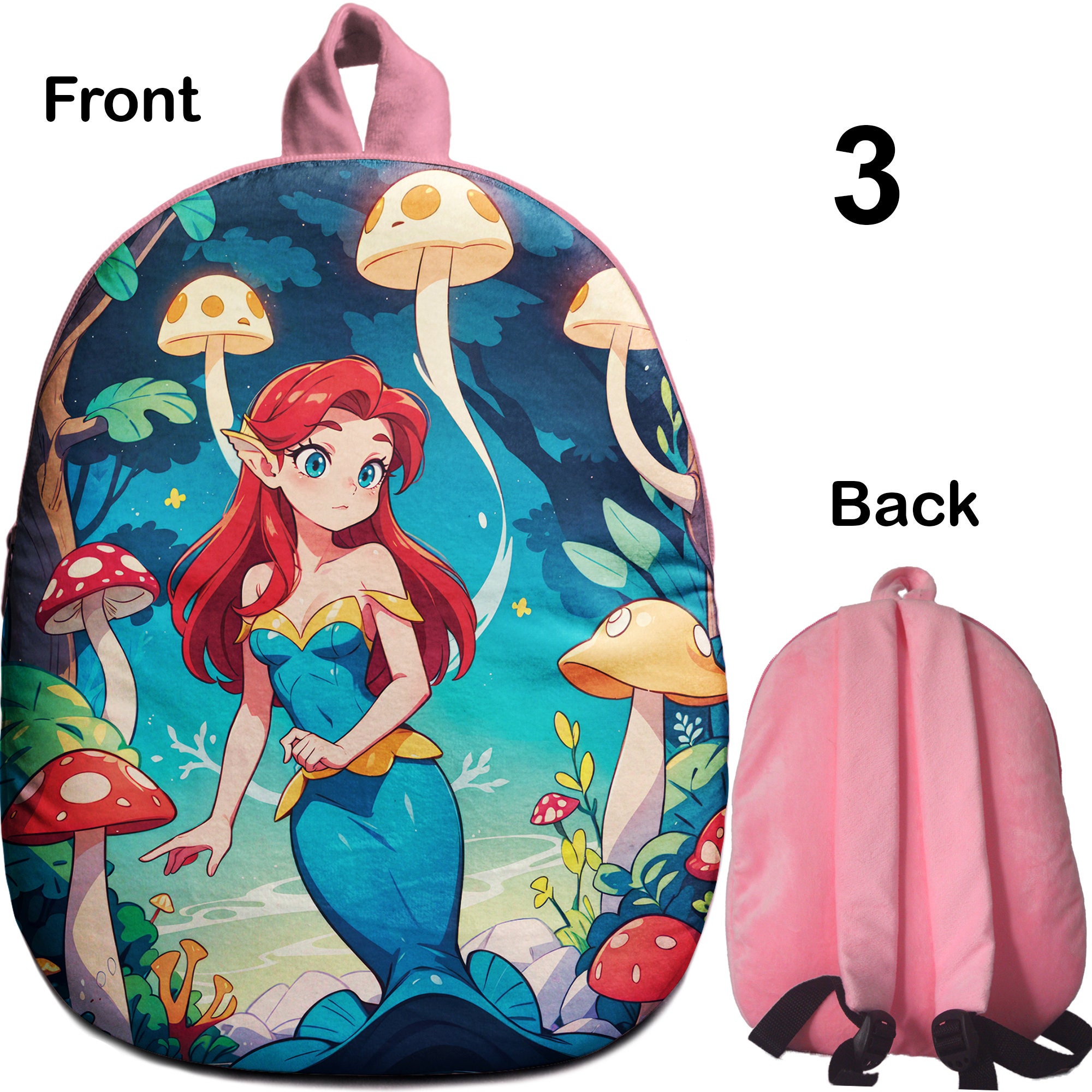 Cute Mermaid Backpack Best Backpack and Lunchbox for Kindergarten ...