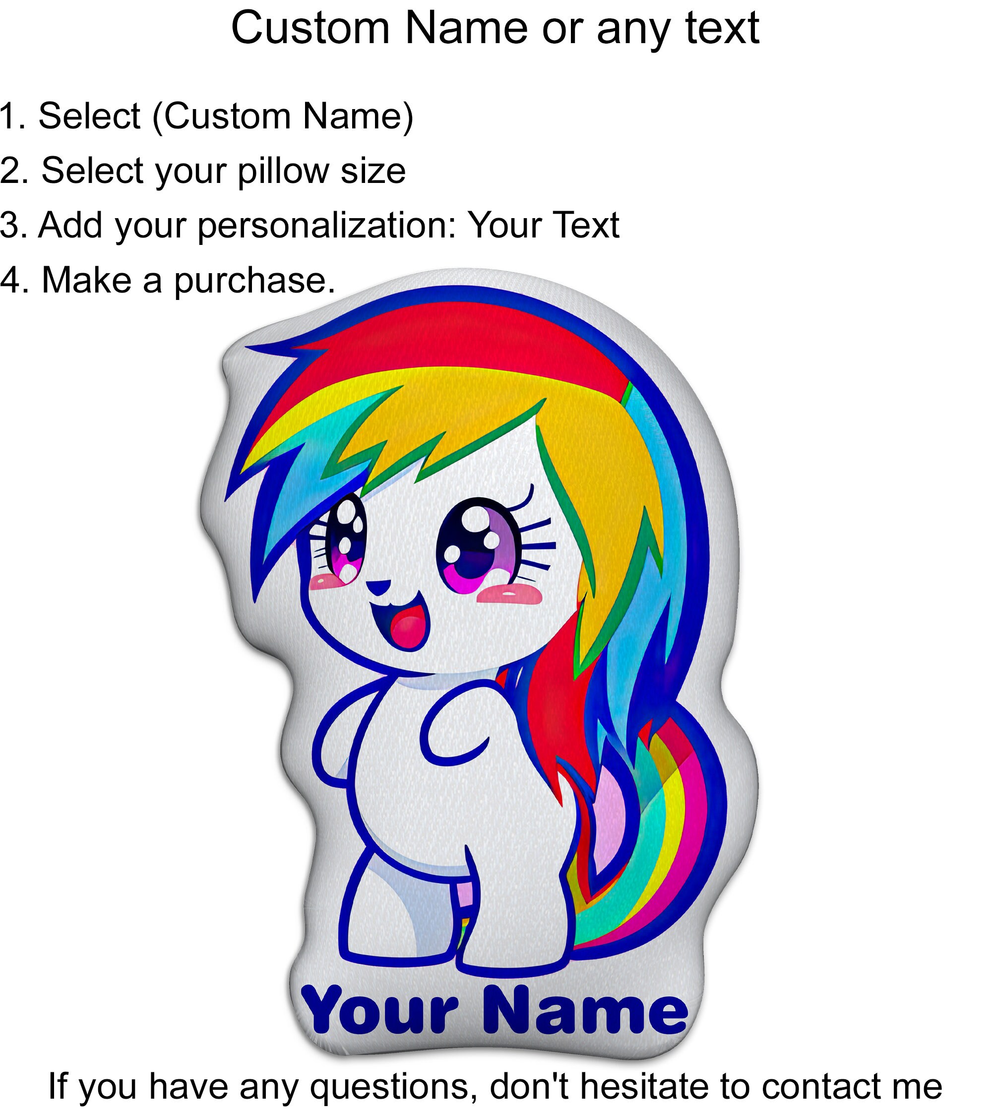 Custom Cartoon Character Plush Toys Personalized Pillow Create Your Own ...