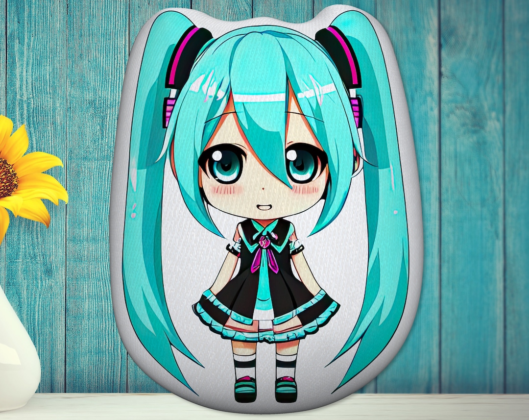 Miku Plush Toy Anime Girl Plushies Custom Name Plushie - Etsy