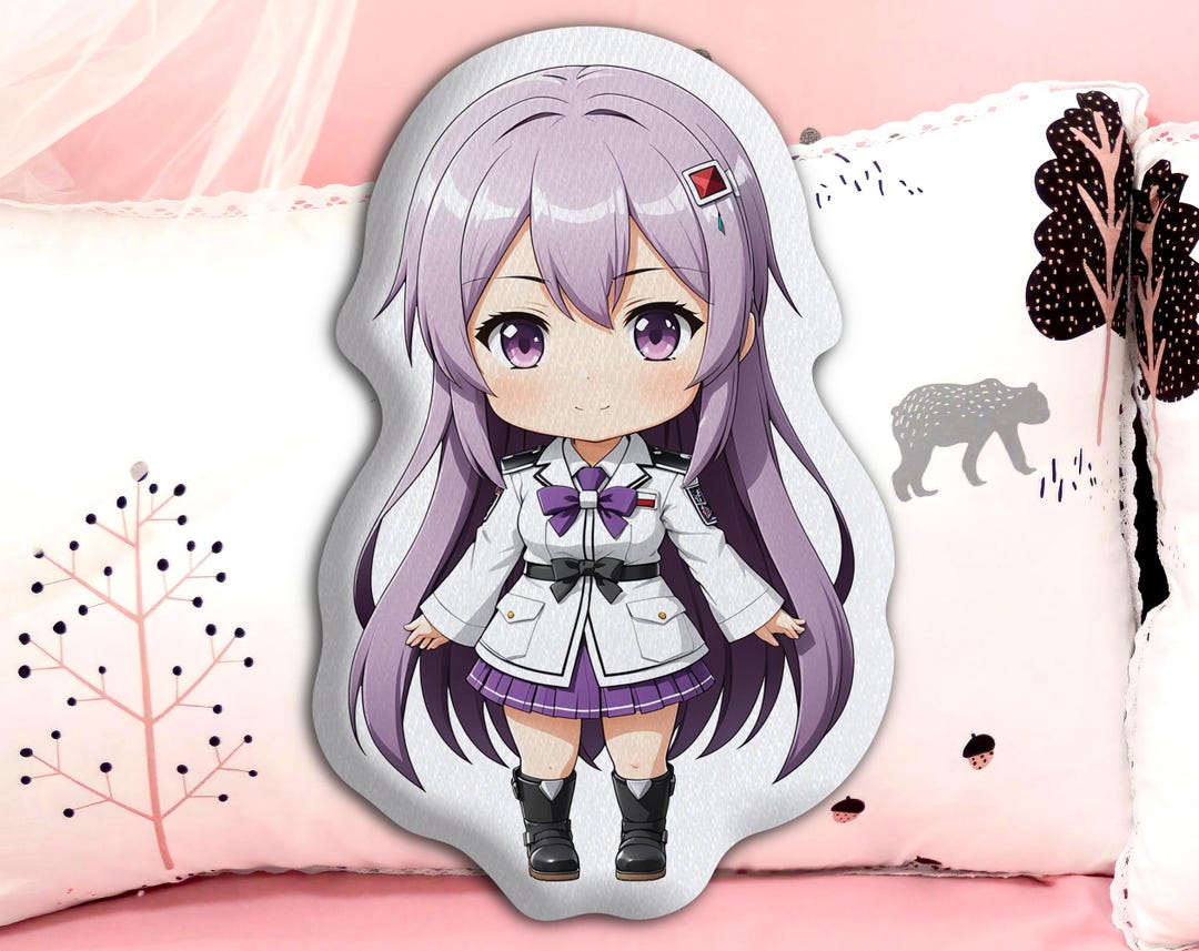 Cute Anime Throw Pillow, 3D Anime Plushie Toy, Soft Decorative Pillow ...