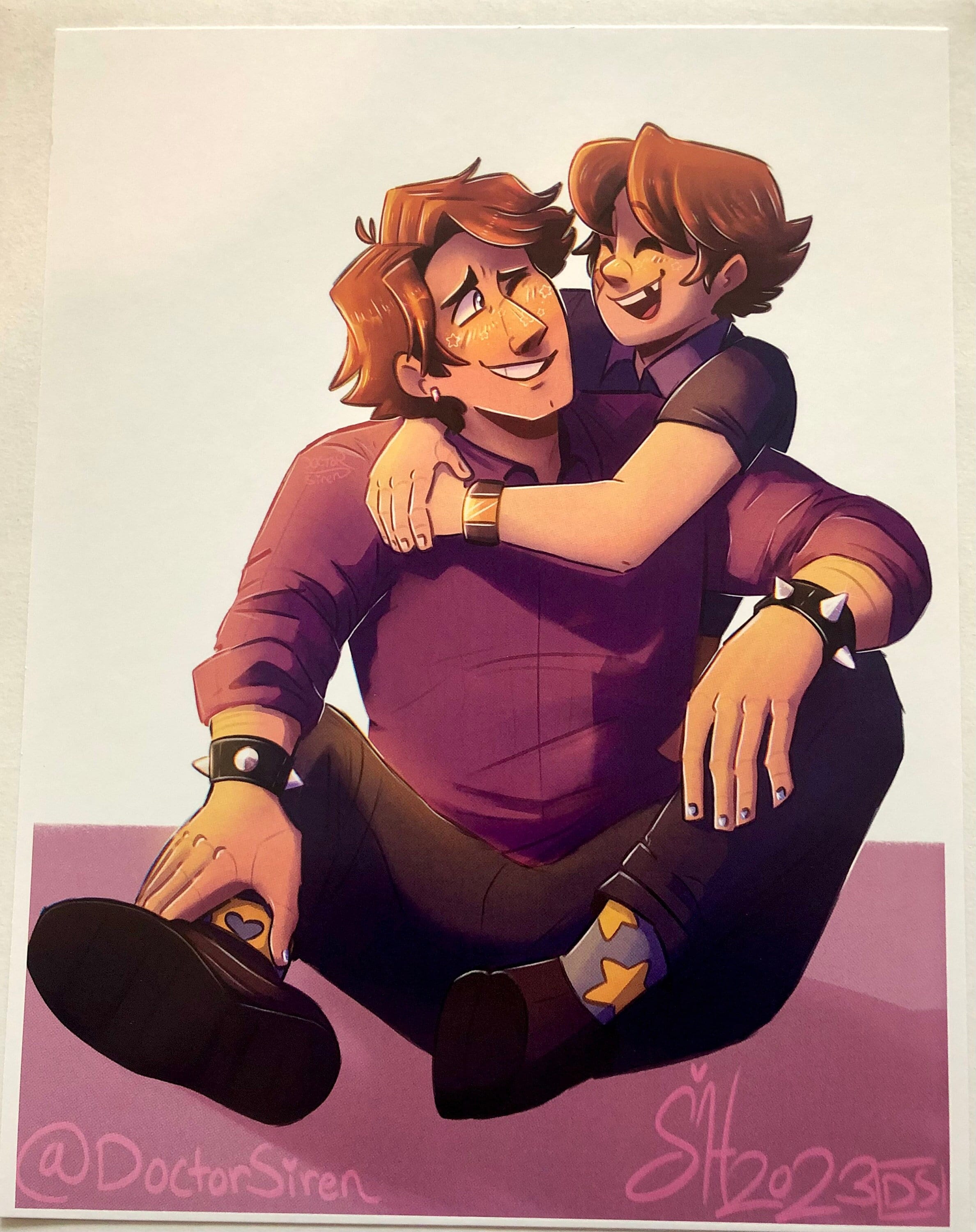 Gregory and Michael Afton Print - Etsy