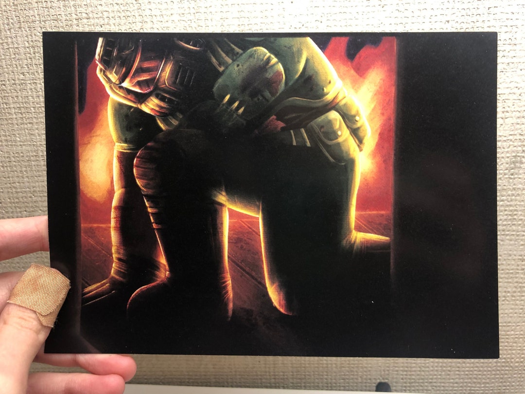 Doomguy Mini Print - Etsy