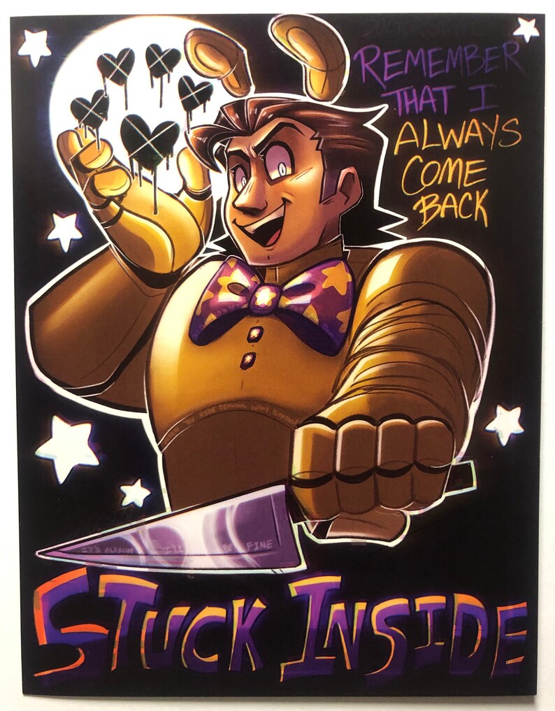 Stuck Inside William Afton / Springtrap Print - Etsy