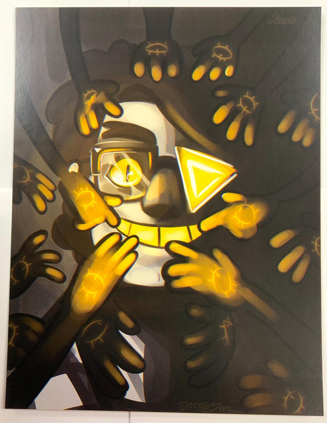 Glowing Eyes Gravity Falls Print - Etsy