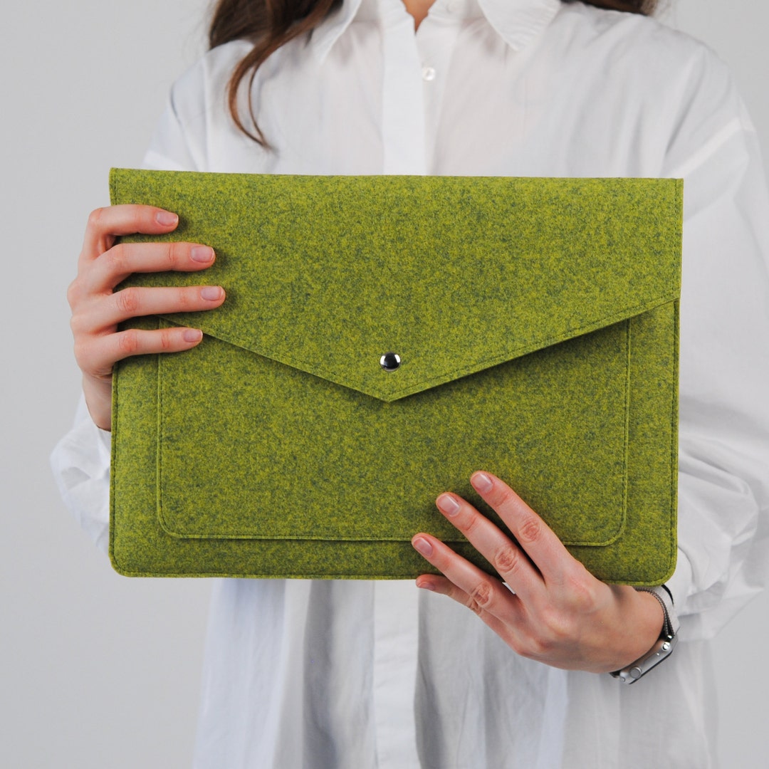 Case for Laptop With Pocket, Eco Felt Case for Laptop, Handmade Case ...
