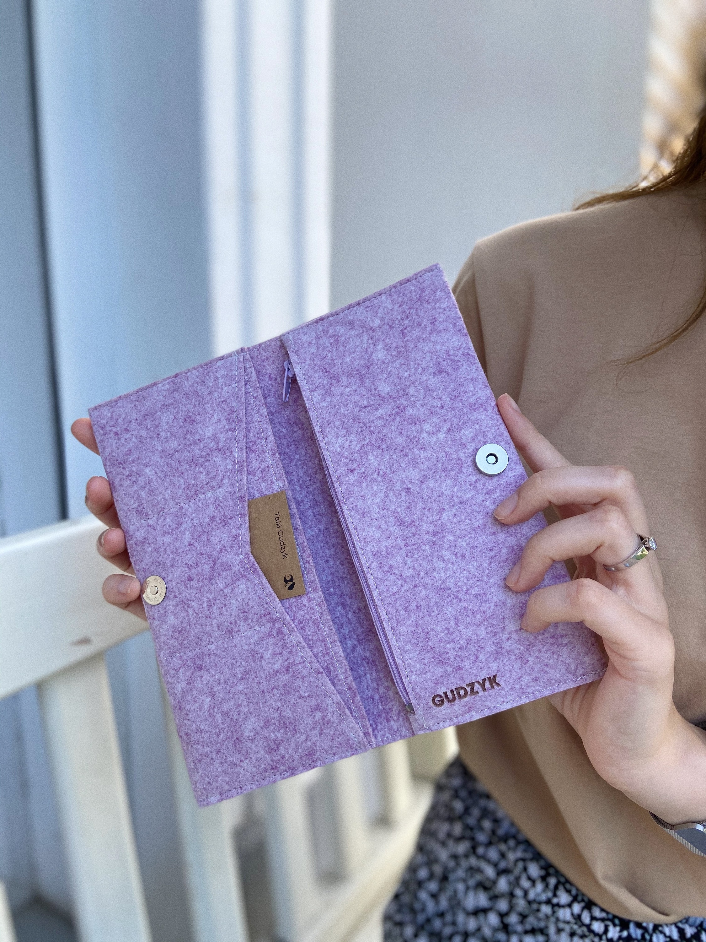 Minimalist Classic Felt Wallet With Coin Pocket - Etsy